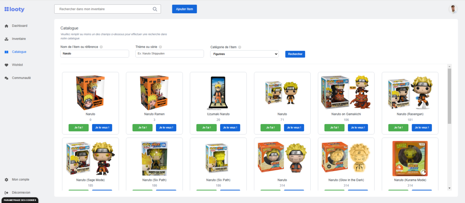 Looty - Gérez facilement votre collection